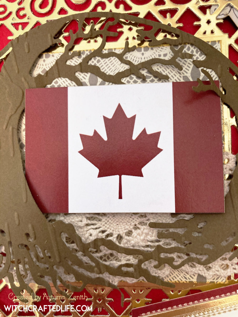 Enjoy the Moment Shabby Chic Canada Day Card | Witchcrafted Life