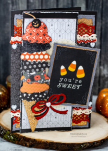Adorably Spooky “You’re Sweet” Halloween Ice Cream Cone Card ...